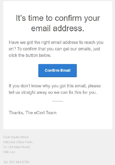 Register as New User (eCert) - eCert - eCertification Platform